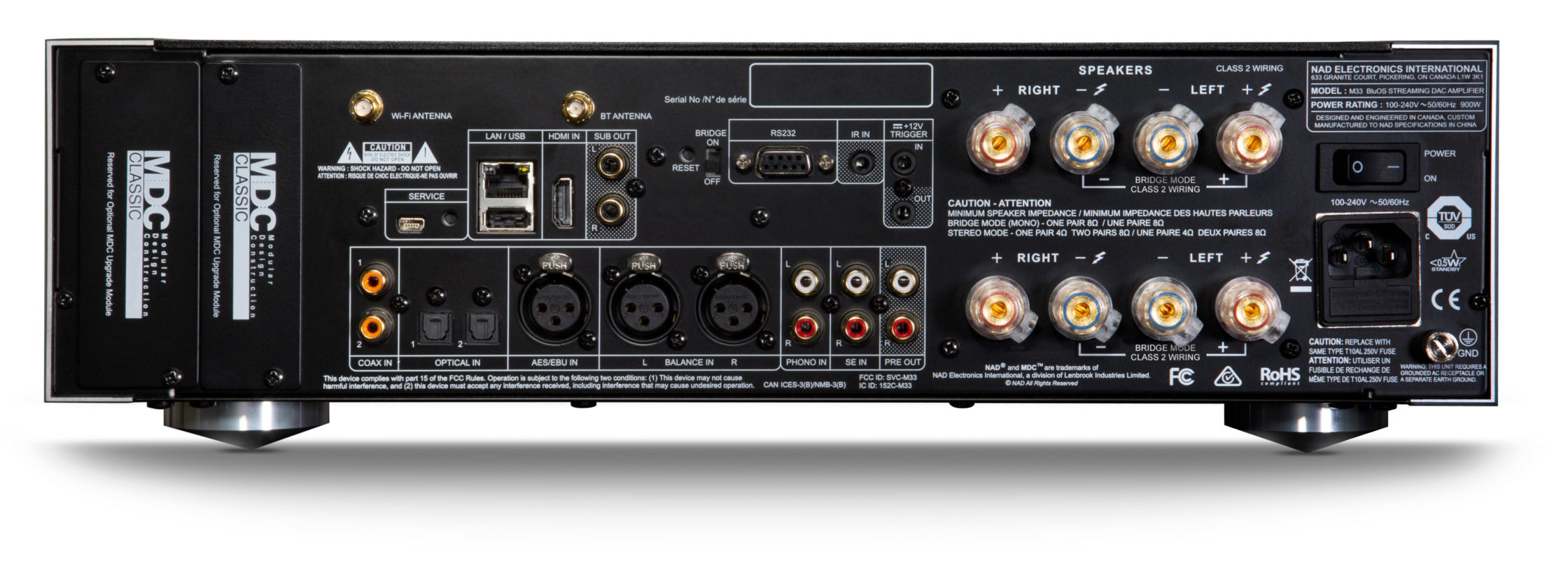 NAD M33 - Purifi High-End Streaming Vollverstärker mit BluOS